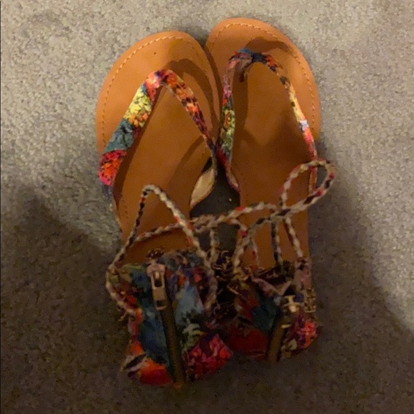 Bakers | Shoes | Multi Print Summer Sandals | Poshmark